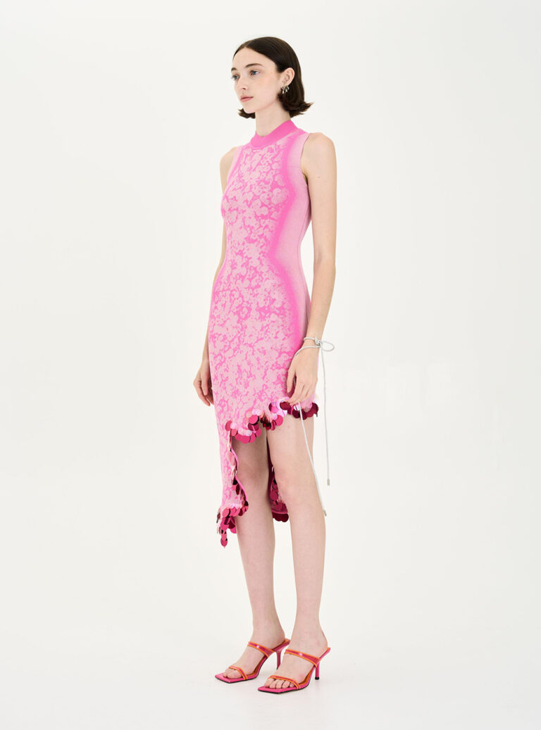 Iris Signature Wavy Dress With Sequins by PH5 - societyA