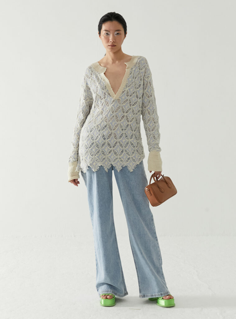 Almas Argyle Float Oversized Tunic - By OSMOS societyA