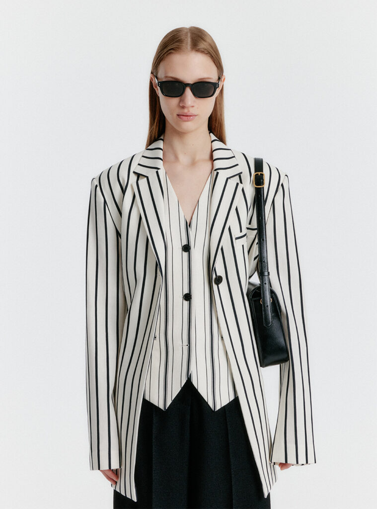 Adjustable-Waist Single Jacket - By EENK societyA