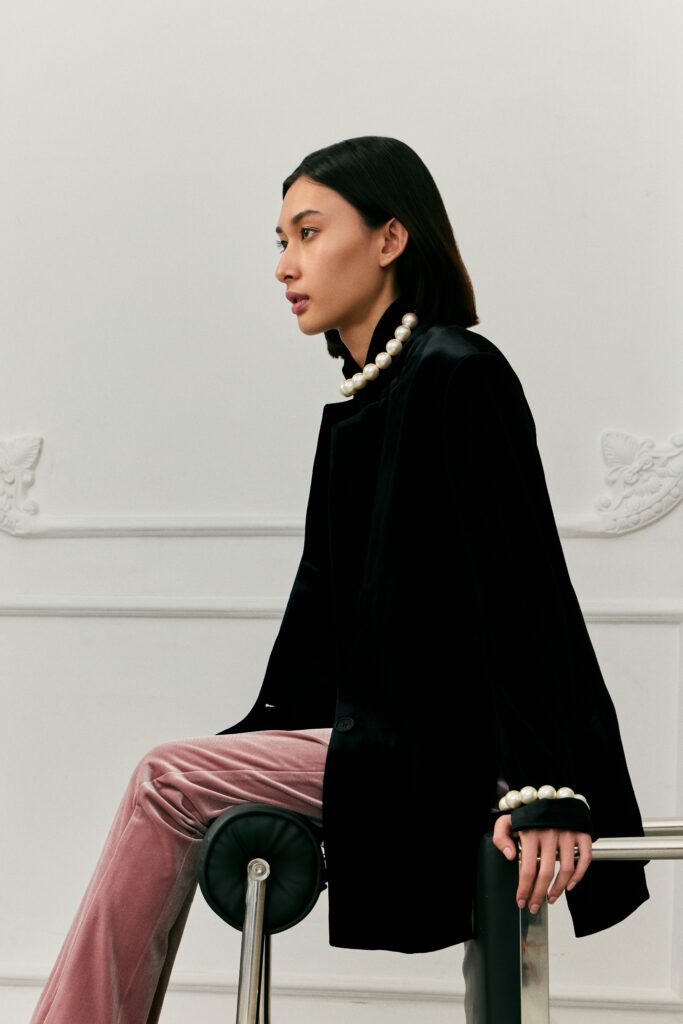 Square in Butterfield Poppy by Shirt Number White - societyA